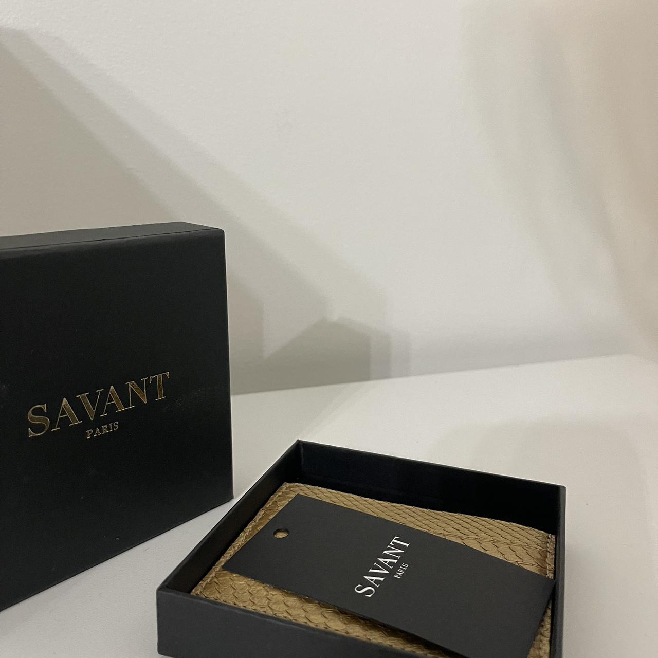 New luxury Real python skin gold card holder Comes... - Depop