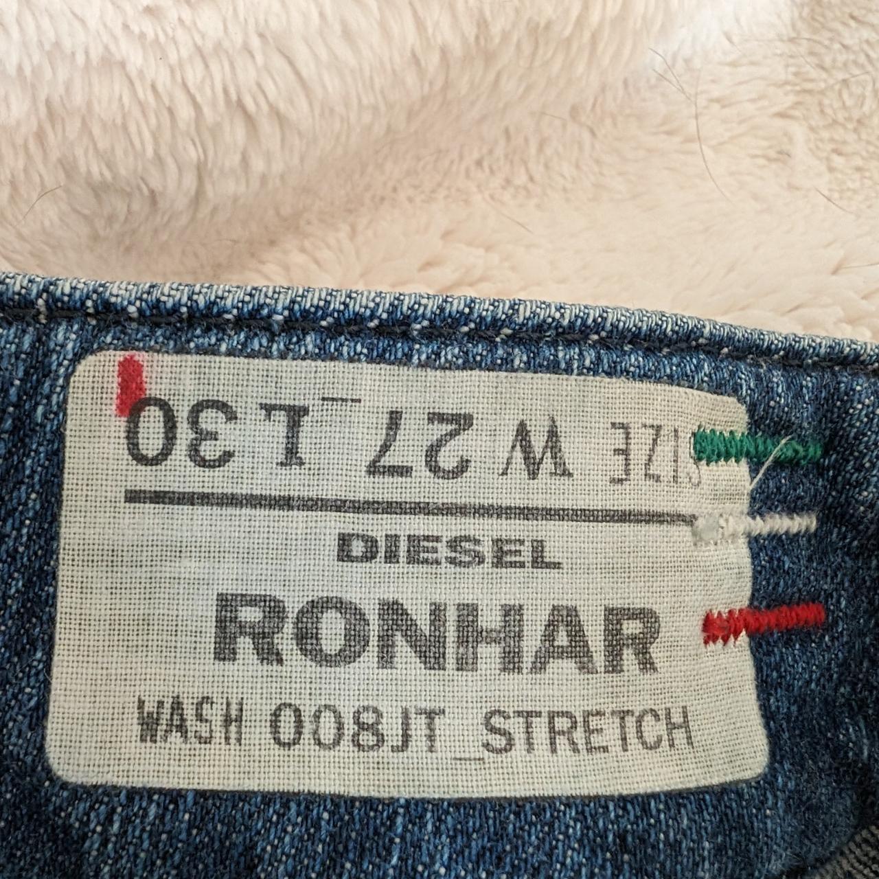 Diesel Ronhar Low-Rise Bootcut Jeans Medium Wash... - Depop