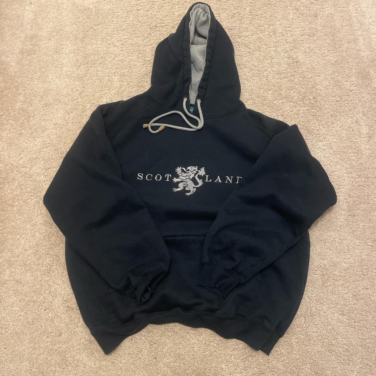 Scotland embroidered hoodie, Marked size Large - but... - Depop