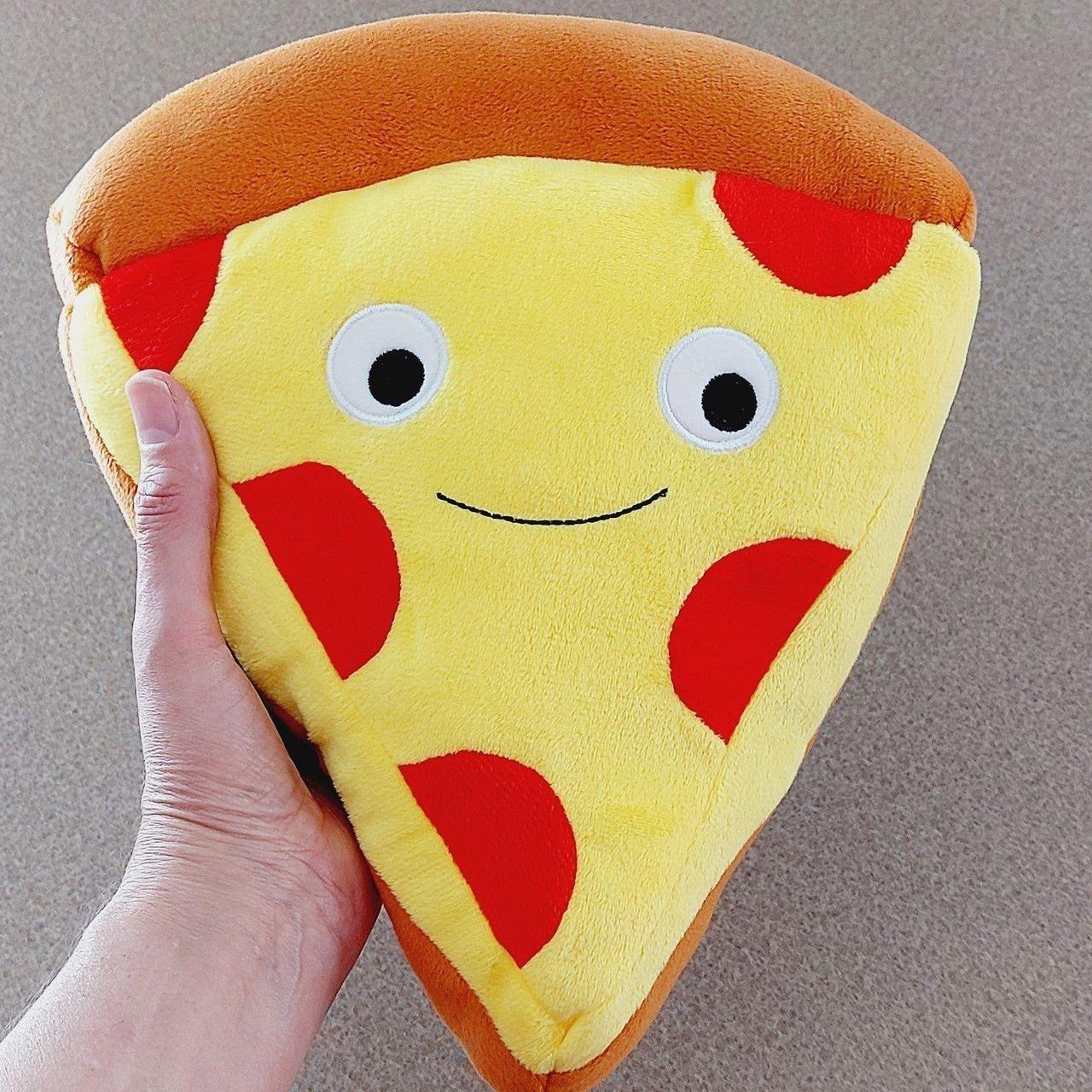 Pepperoni Pizza Slice Plush Stuffed Animal Smiling... - Depop