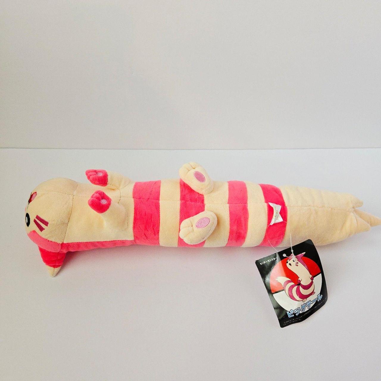 Pokemon Pink Furret Plush Bendy 18" Stuffed Animal... | Depop
