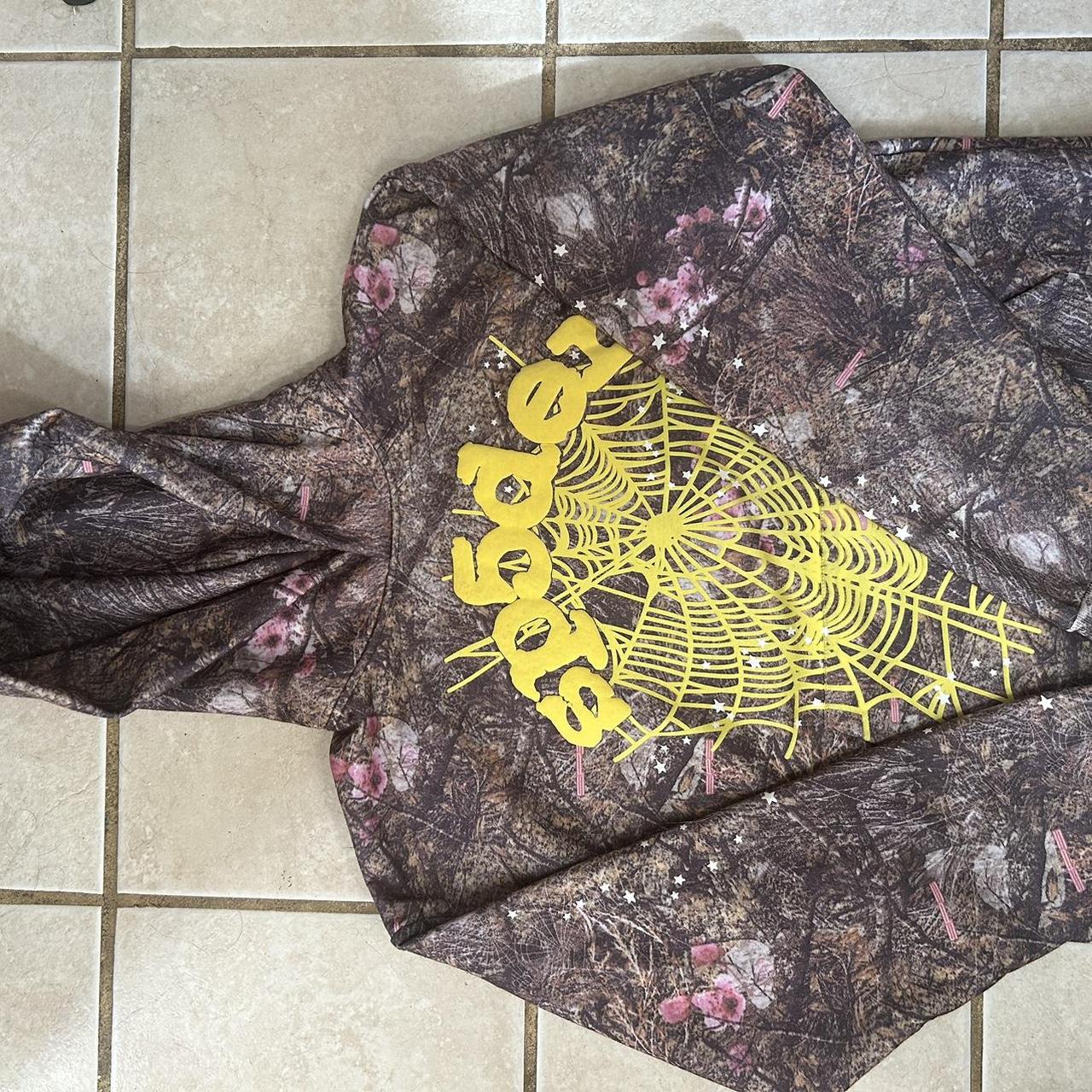 Sp5der camo hoodie size Medium Brand new Firm on... - Depop