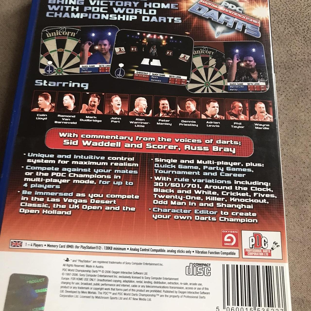 PDC World Championship Darts for Sony Playstation 2... - Depop