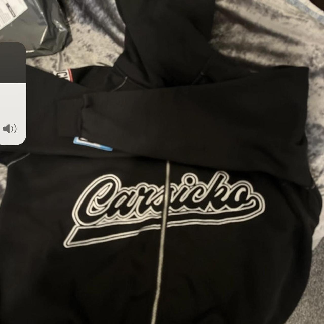 Medium size, carsicko zip up hoodie. - Depop