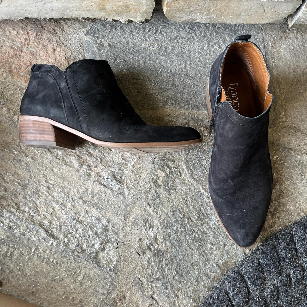 franco sarto black boots, worn serval times, size - Depop