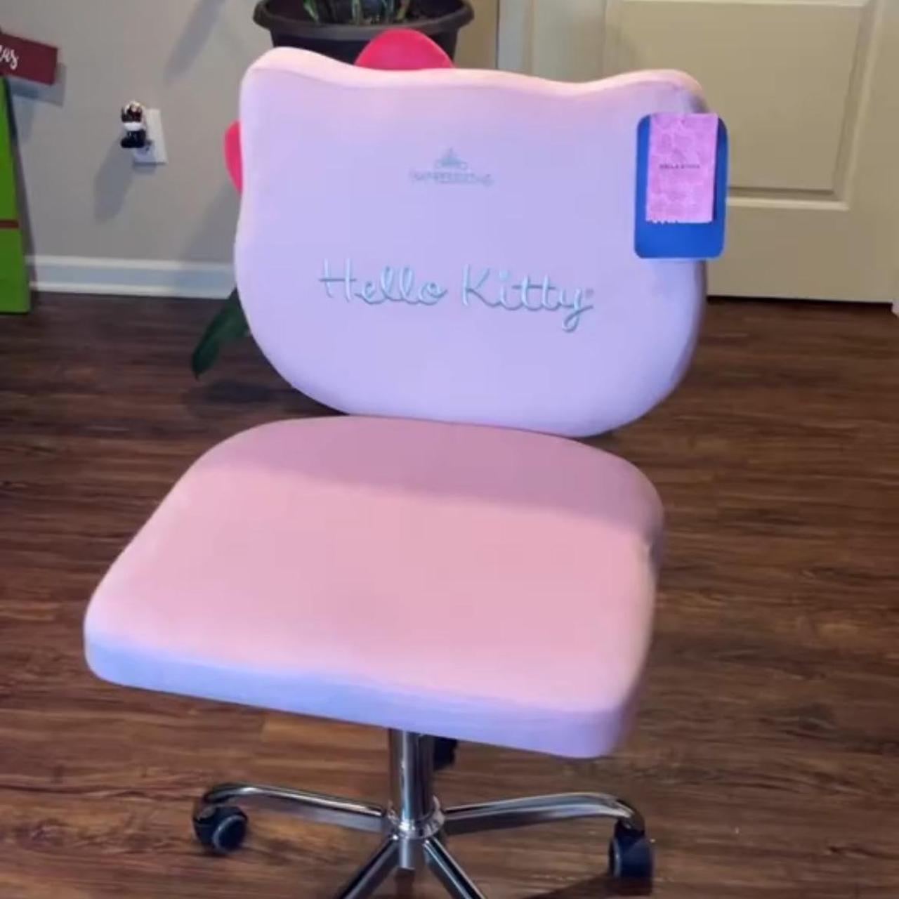 HELLO KITTY CHAIR WITH WHEELS #hellokitty #sanrio... - Depop