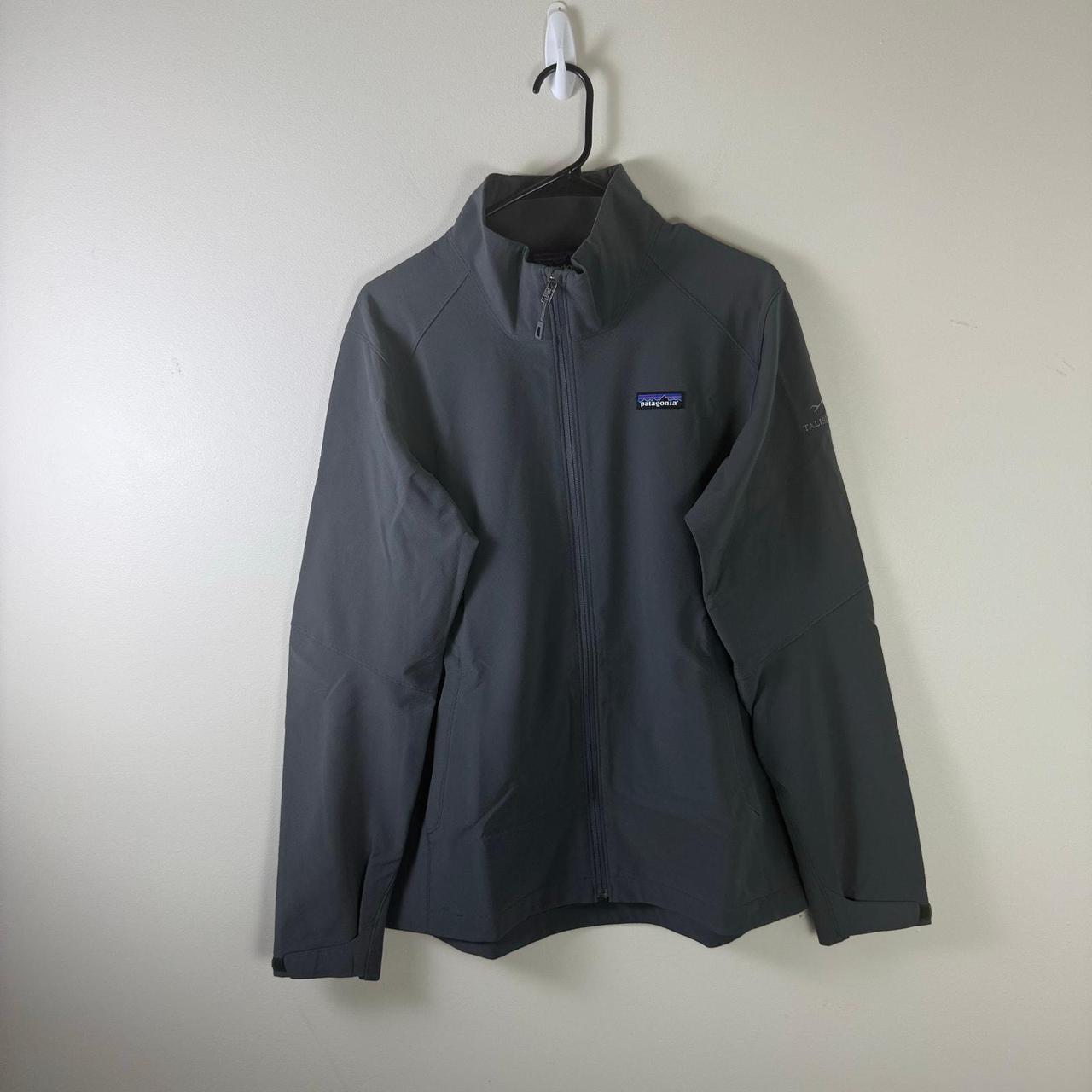 Patagonia Soft Shell Jacket mens Medium Gray Pockets... | Depop