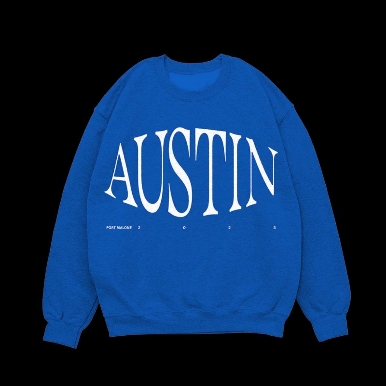 Post Malone Austin 2023 Merch Sweatshirt Size L /... - Depop