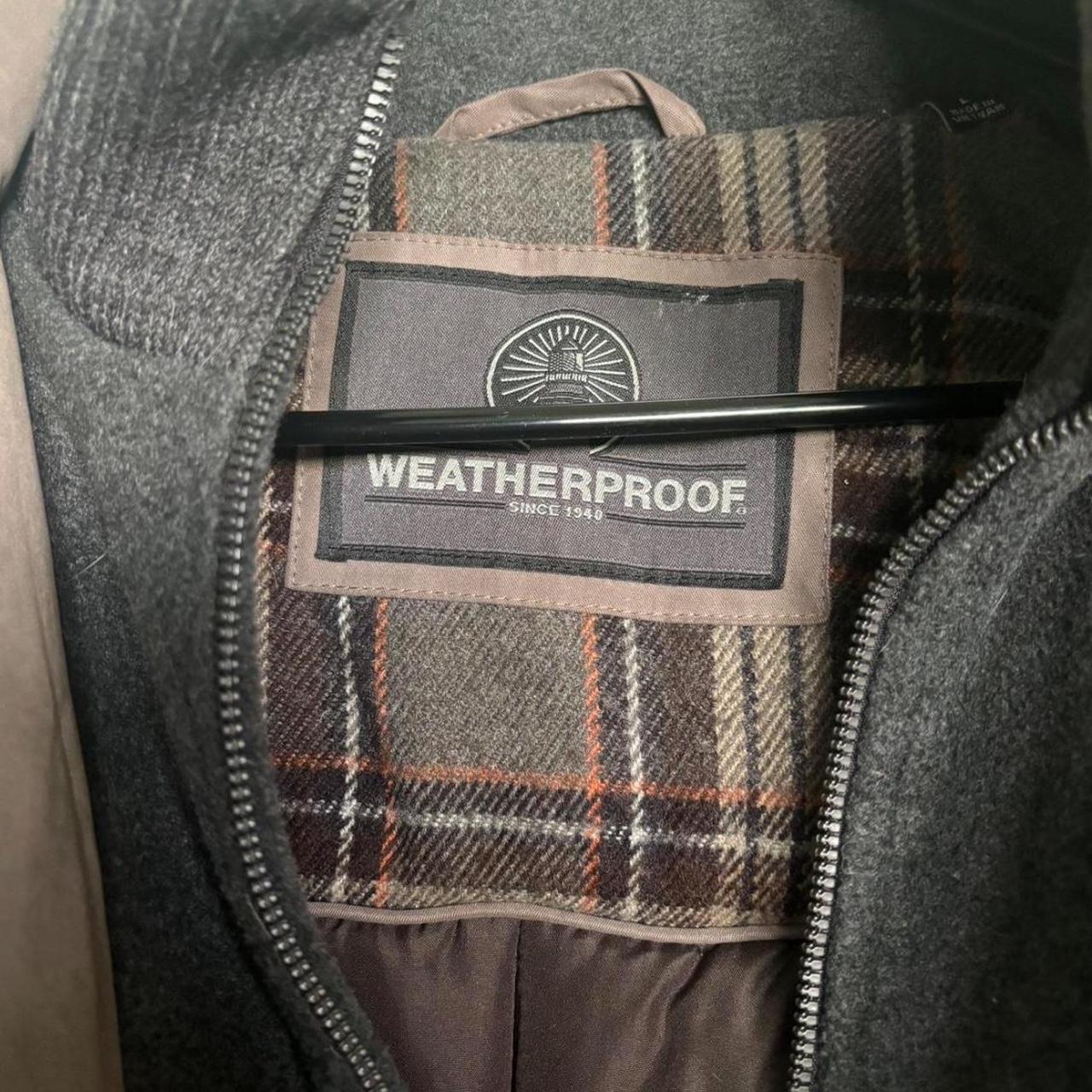 Bomber Light Brown Weatherproof Jacket L - Depop