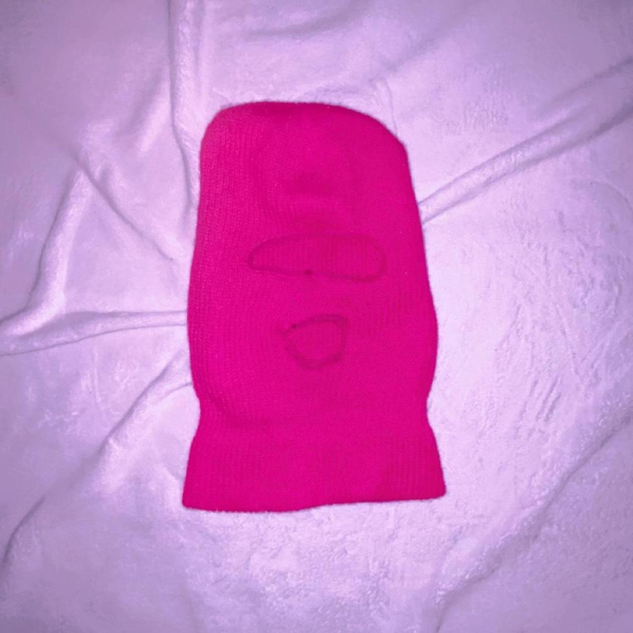 Hot pink ski mask - Depop