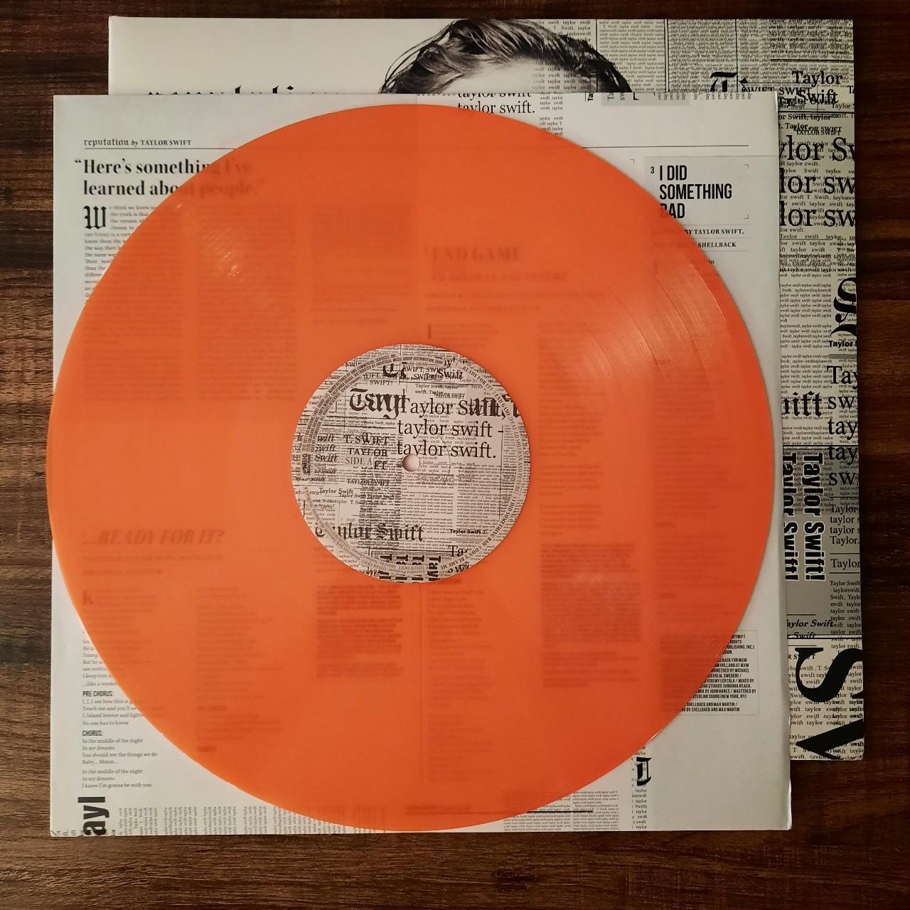 Taylor Swift Reputation Orange Vinyl FYE Exclusive... - Depop