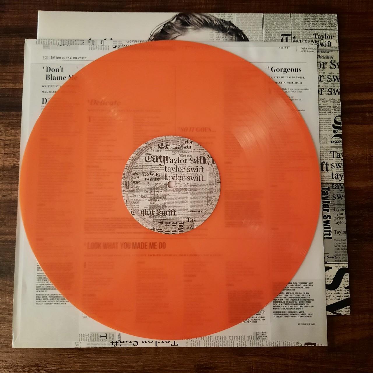 Taylor Swift Reputation Orange Vinyl FYE Exclusive... - Depop