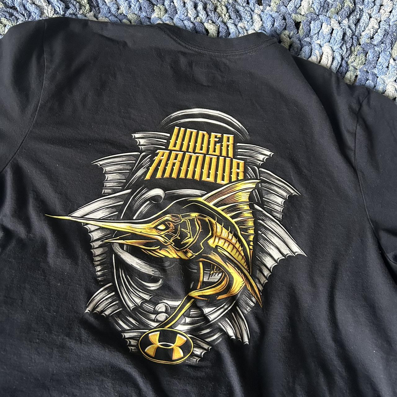 Under Armour Fishing Retro Graphic Fish Bass Pro... | Depop