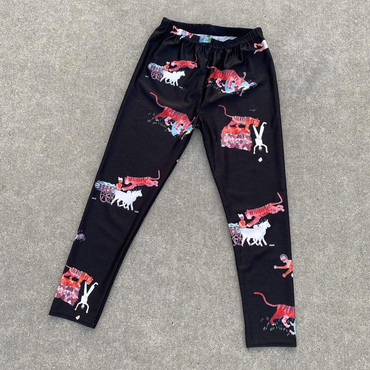 Manik Raj Nakra “Tigering” art print leggings in... - Depop