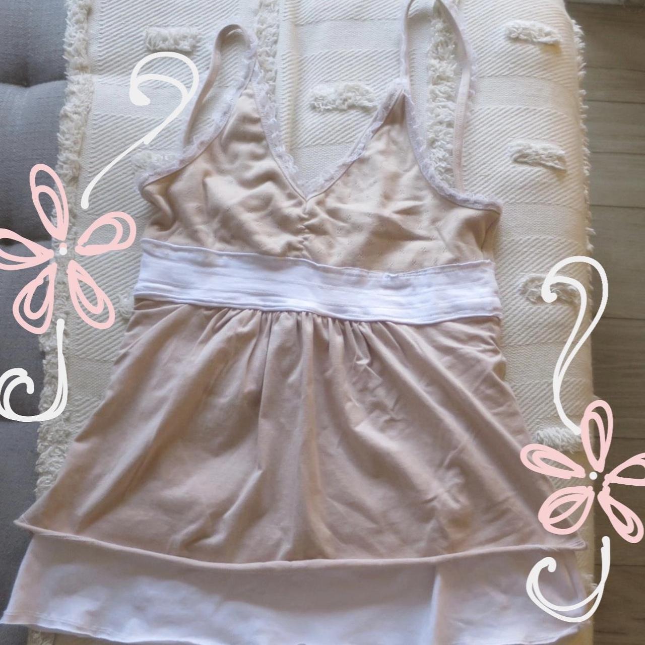 Reworked Cream and white lace cami top #cottagecore... | Depop