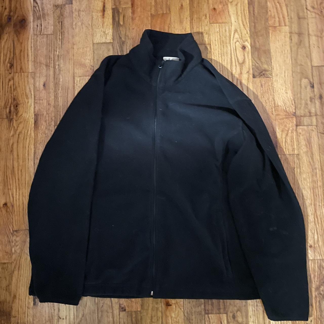 Basic blue mountain zip up on little spot on the... - Depop