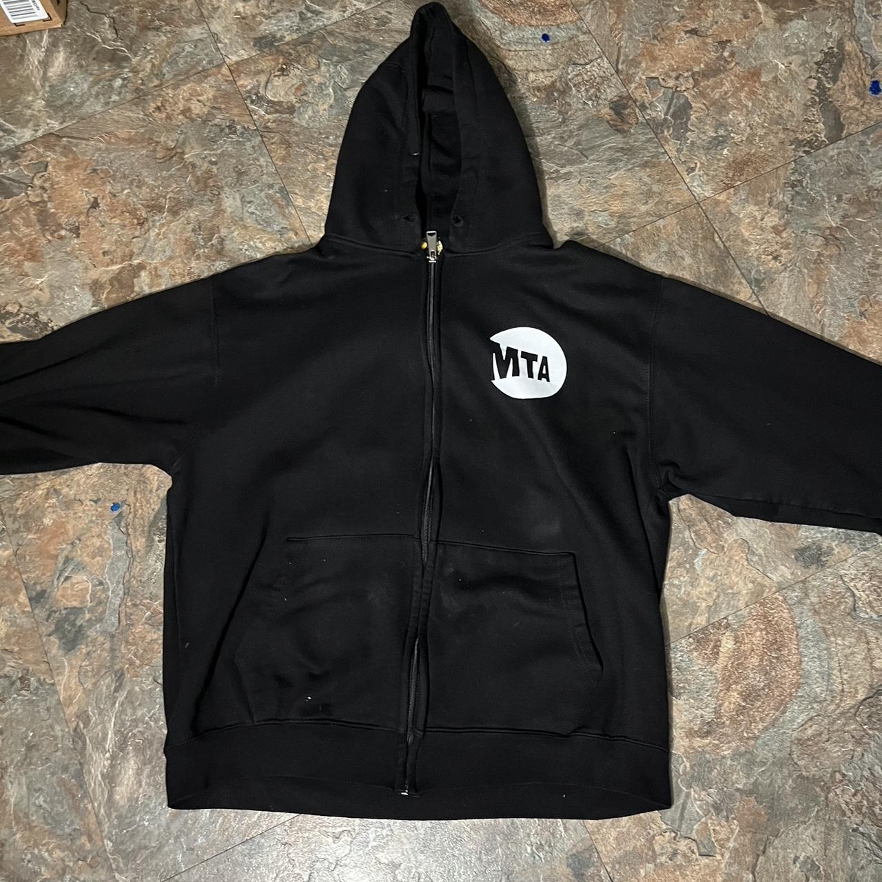 Mta Zip up hoodie Very vintage Size tag is XL but... - Depop