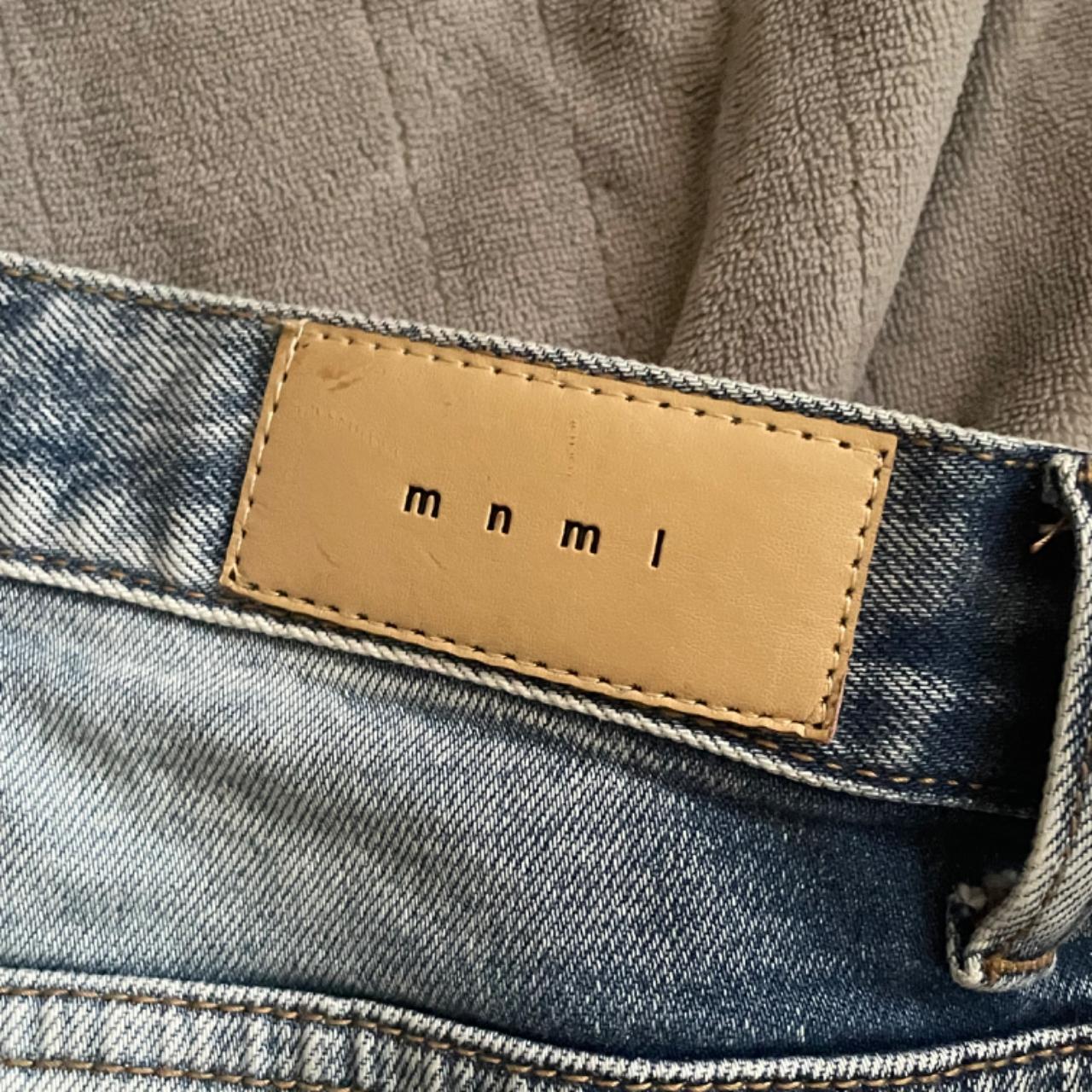 MNML flare denim jeans, no flaws just needs to be... - Depop