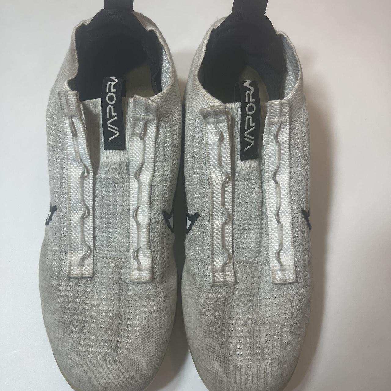 Nike Air vapor max 2021 FK Flyknit White Gray Black... - Depop