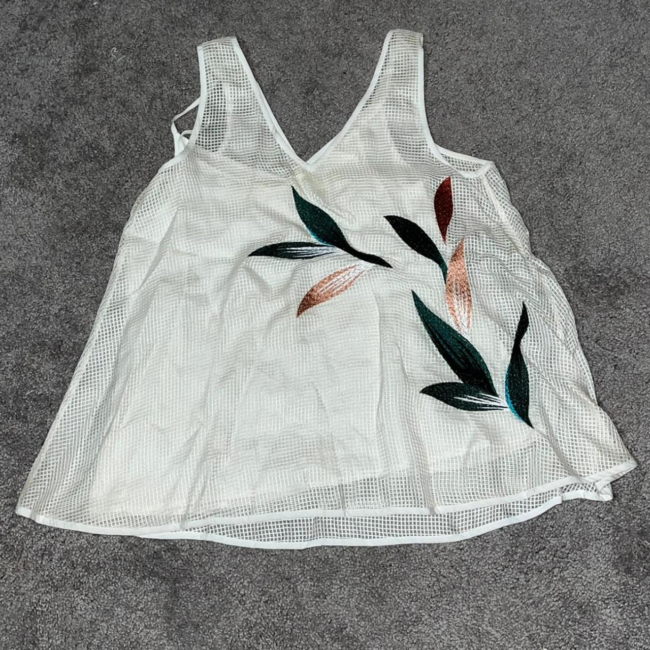 off-white/cream layered country road top, sleeves,... - Depop