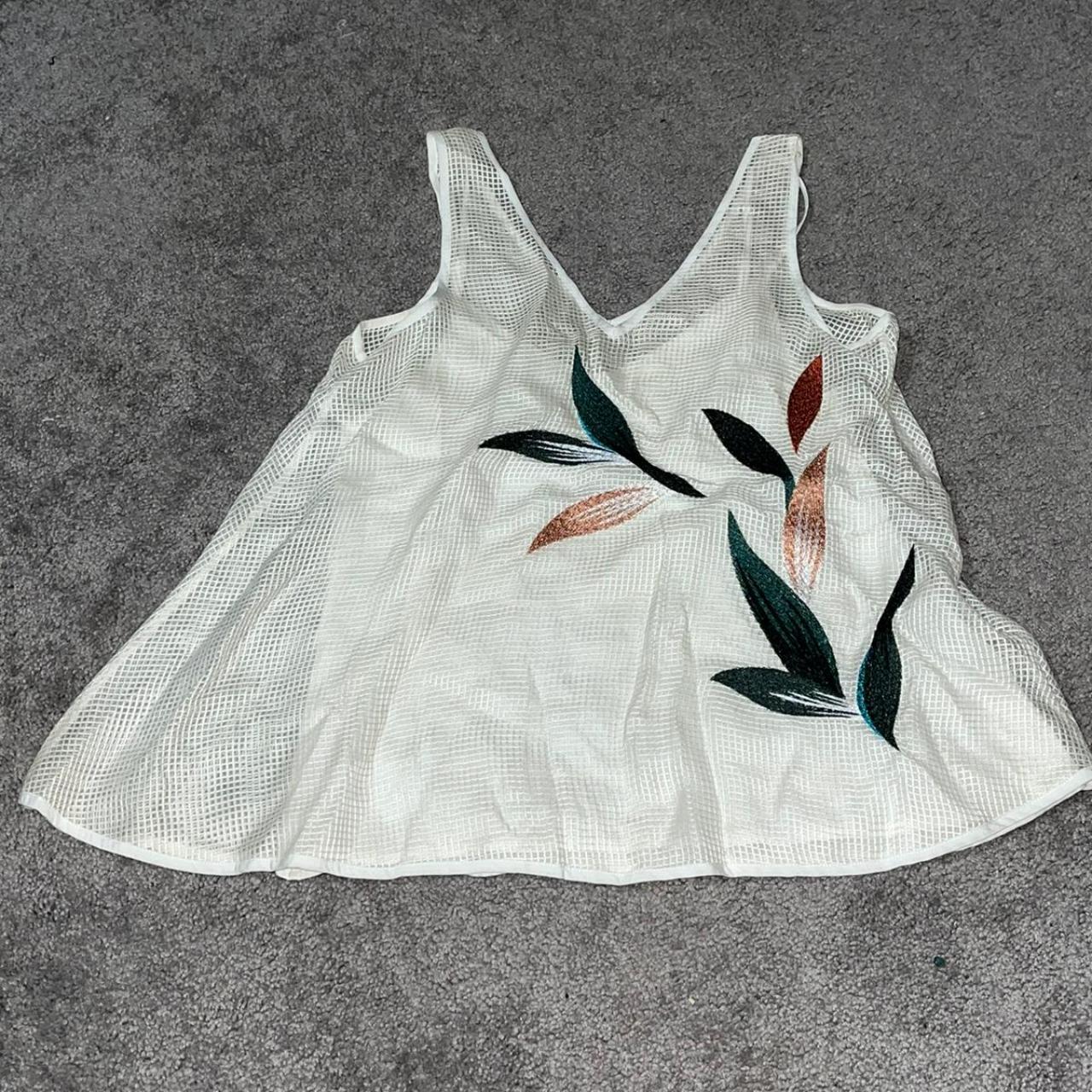 off-white/cream layered country road top, sleeves,... - Depop