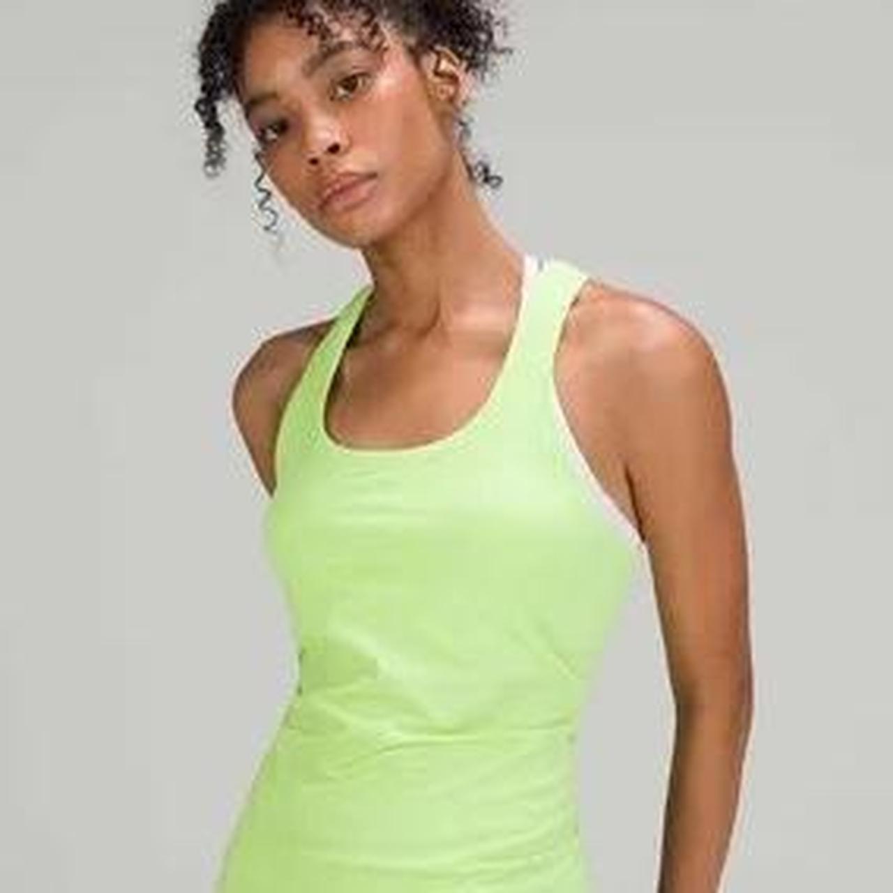 Lululemon full length neon swiftly tech tank. EUC.... - Depop