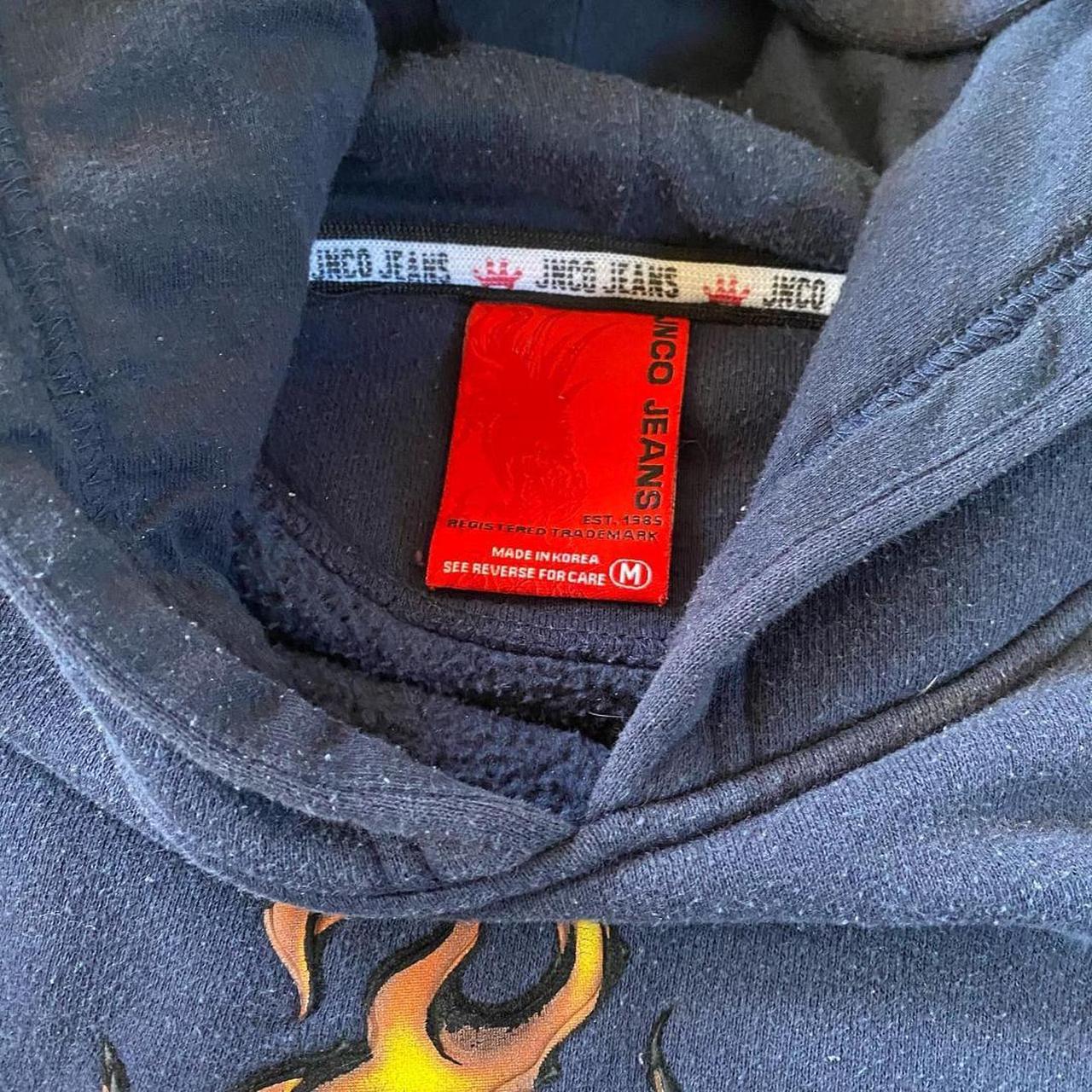 Jnco Jeans Flaming Skull Hoodie Approximate Depop