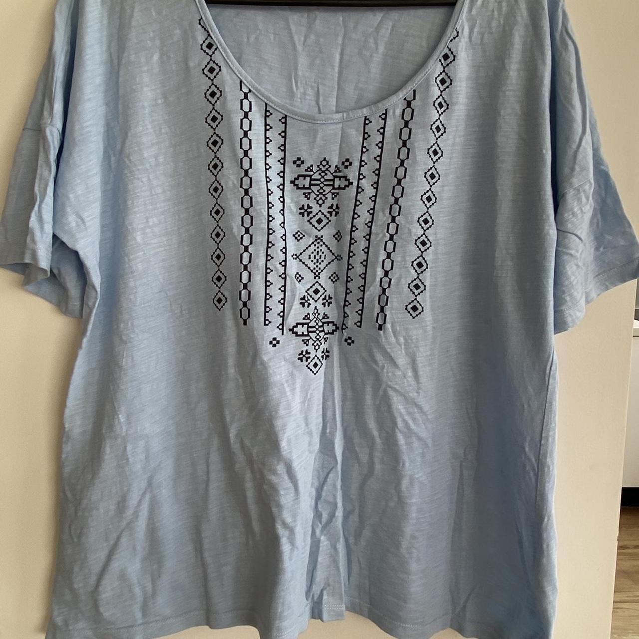 C C Collection Clothing Women's Tshirt with Black... - Depop