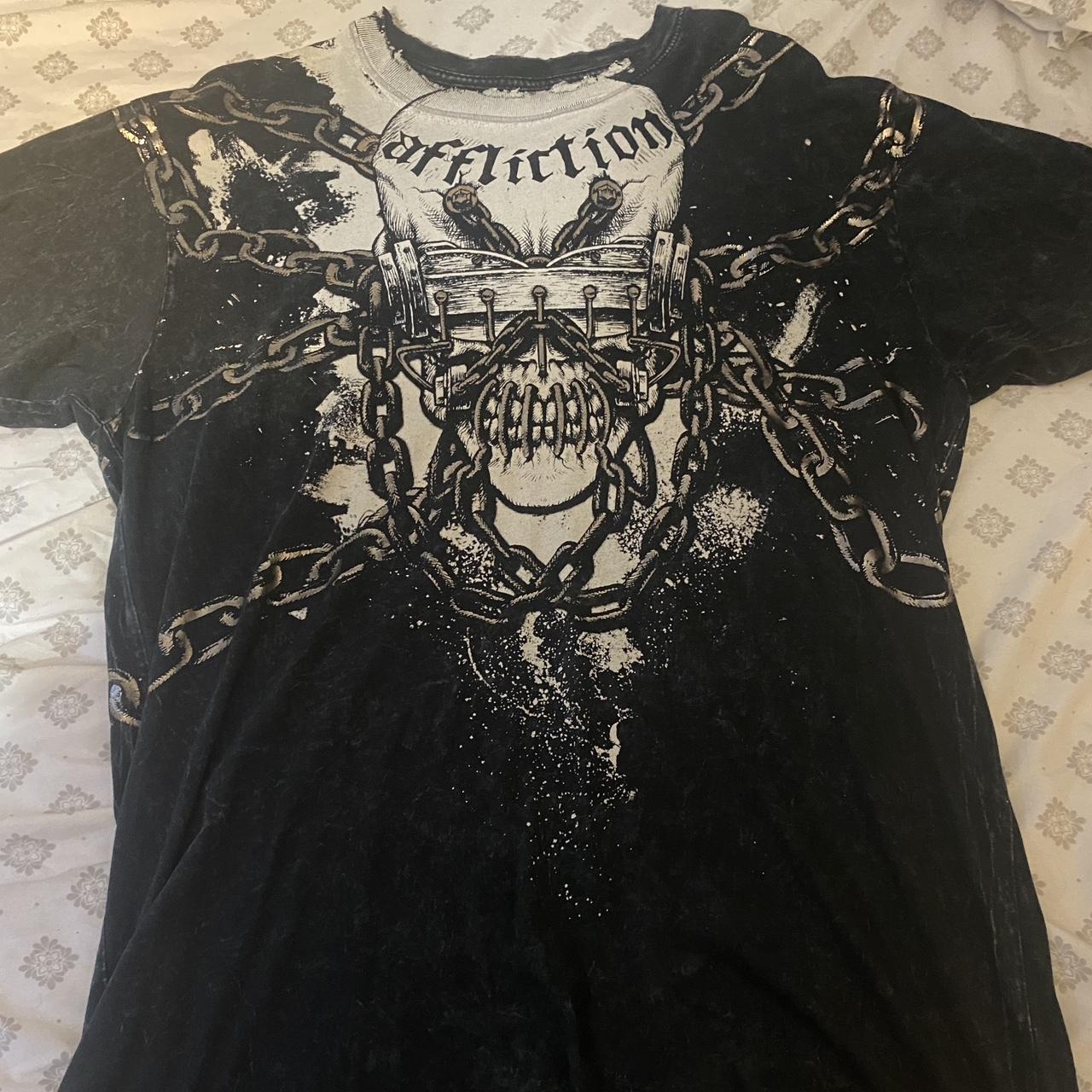 RARE MEGADETH X AFFLICTION SHIRT XL #megadeth... - Depop