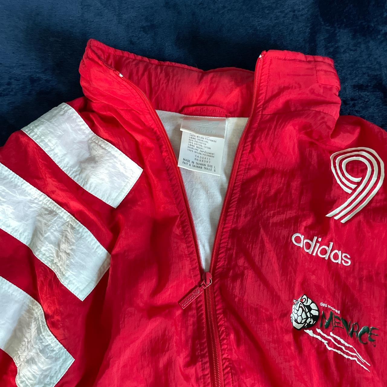 Red Adidas Jacket - Depop