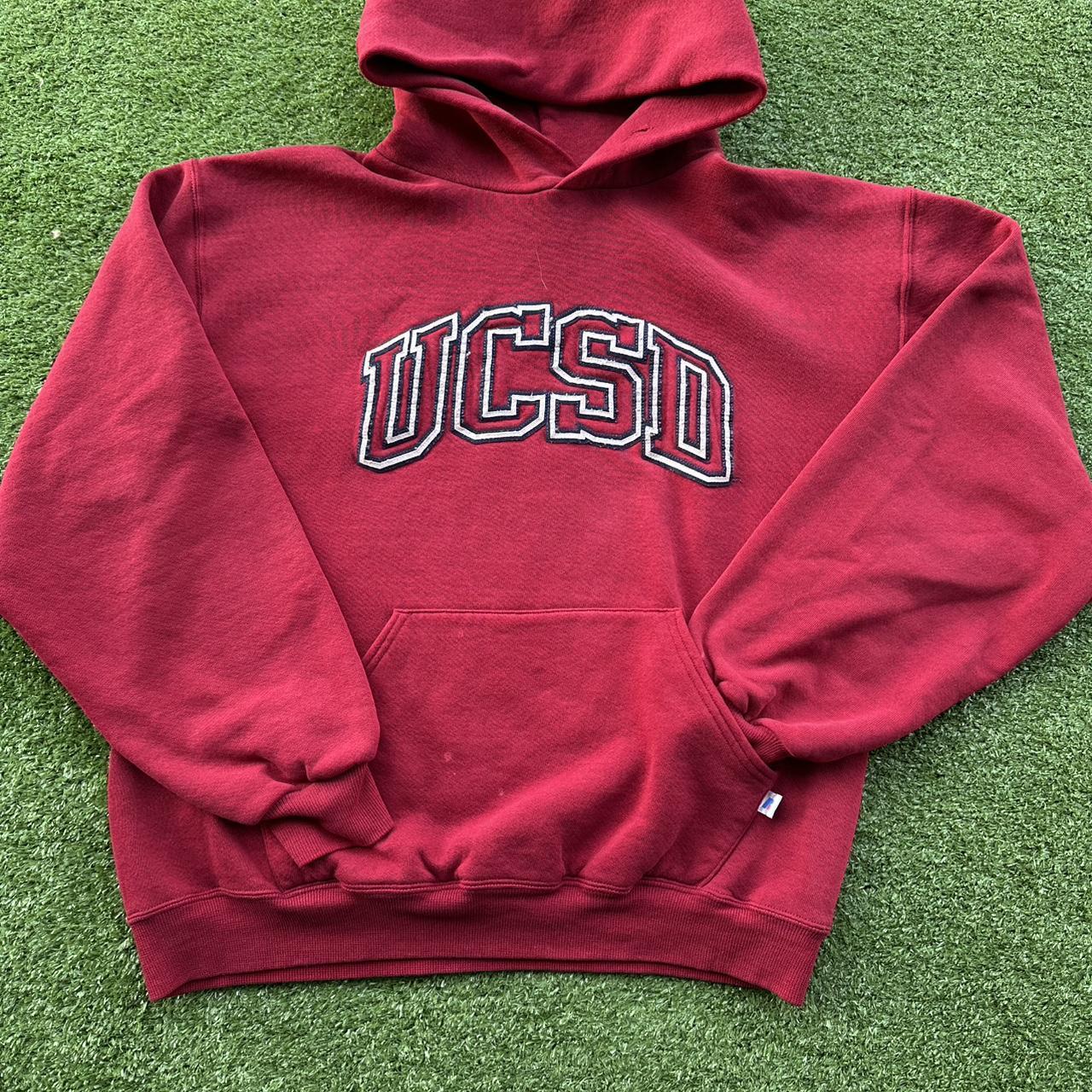Russell Red UCSD hoodie | Depop