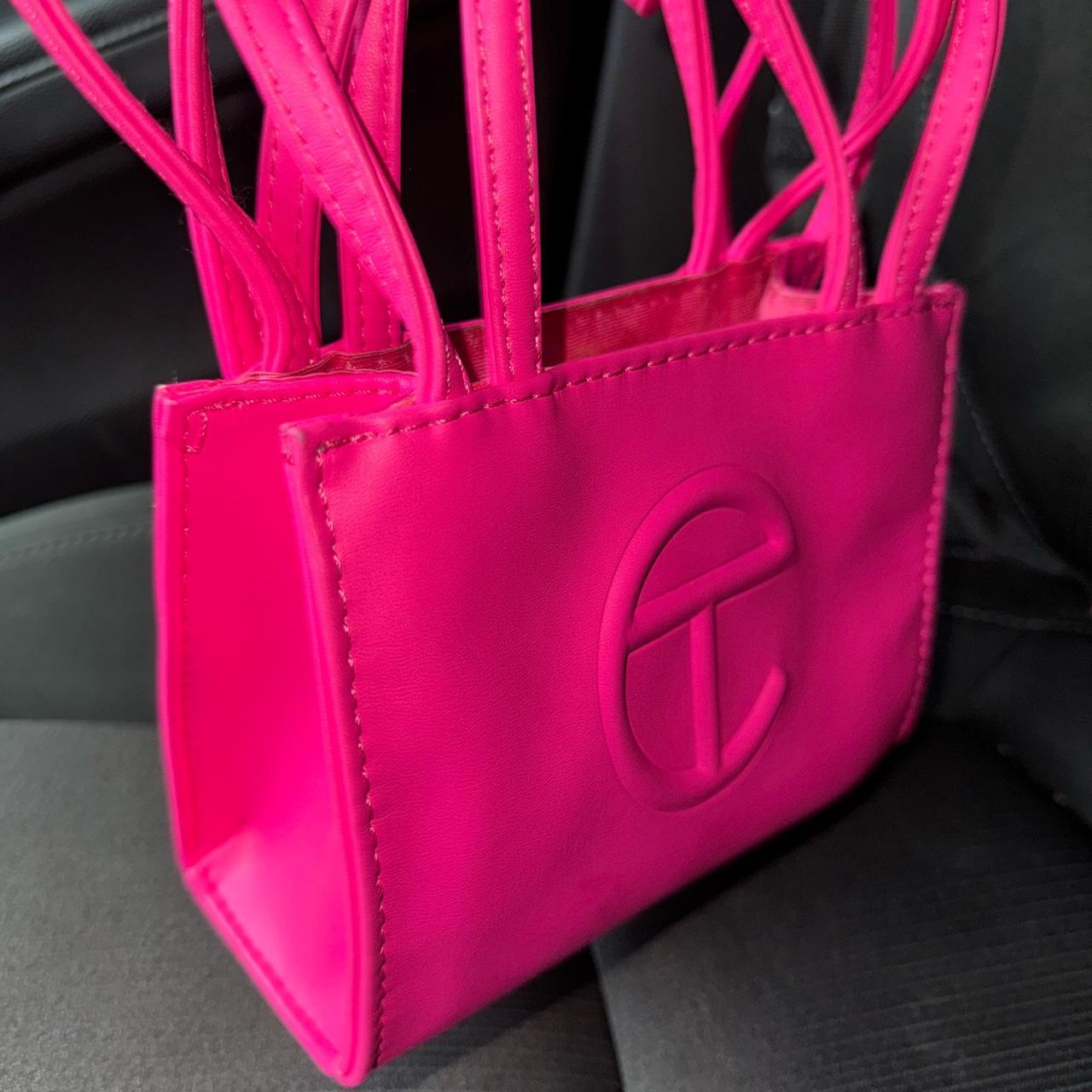 Small pink Azalea Telfar bag! In mint condition,... - Depop