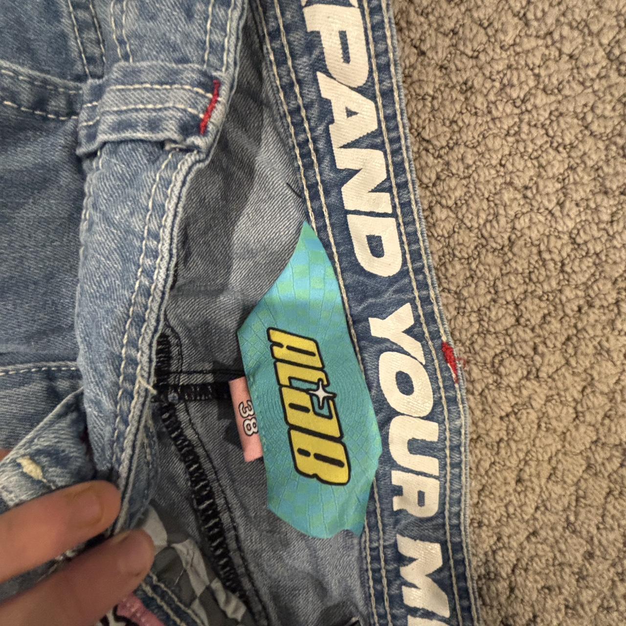 Size 38 MASSIVE light blue ALAB jeans fit super... | Depop