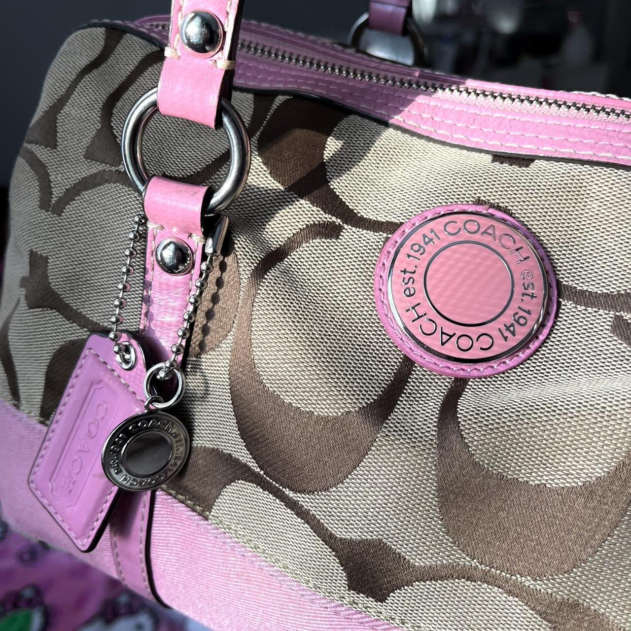 Vintage Pink coach bag 💞 • pretty light pink • has... | Depop