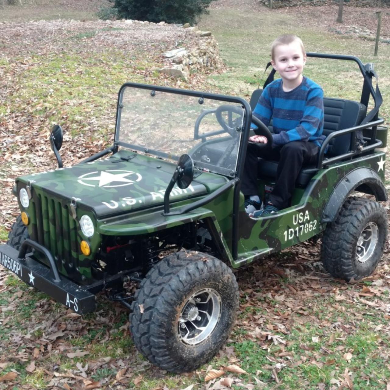 125cc Go Kart Mini Jeep 2WD Semi-Auto Twin Seats... - Depop