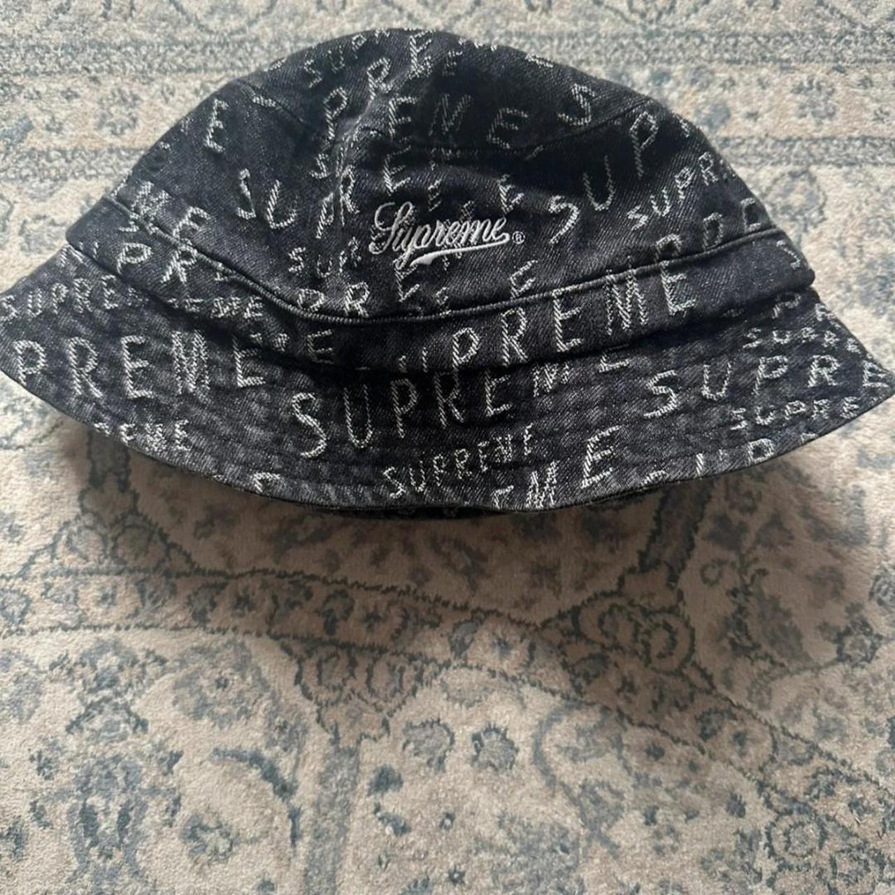 supreme denim bucket hat SS21 supreme warp... | Depop