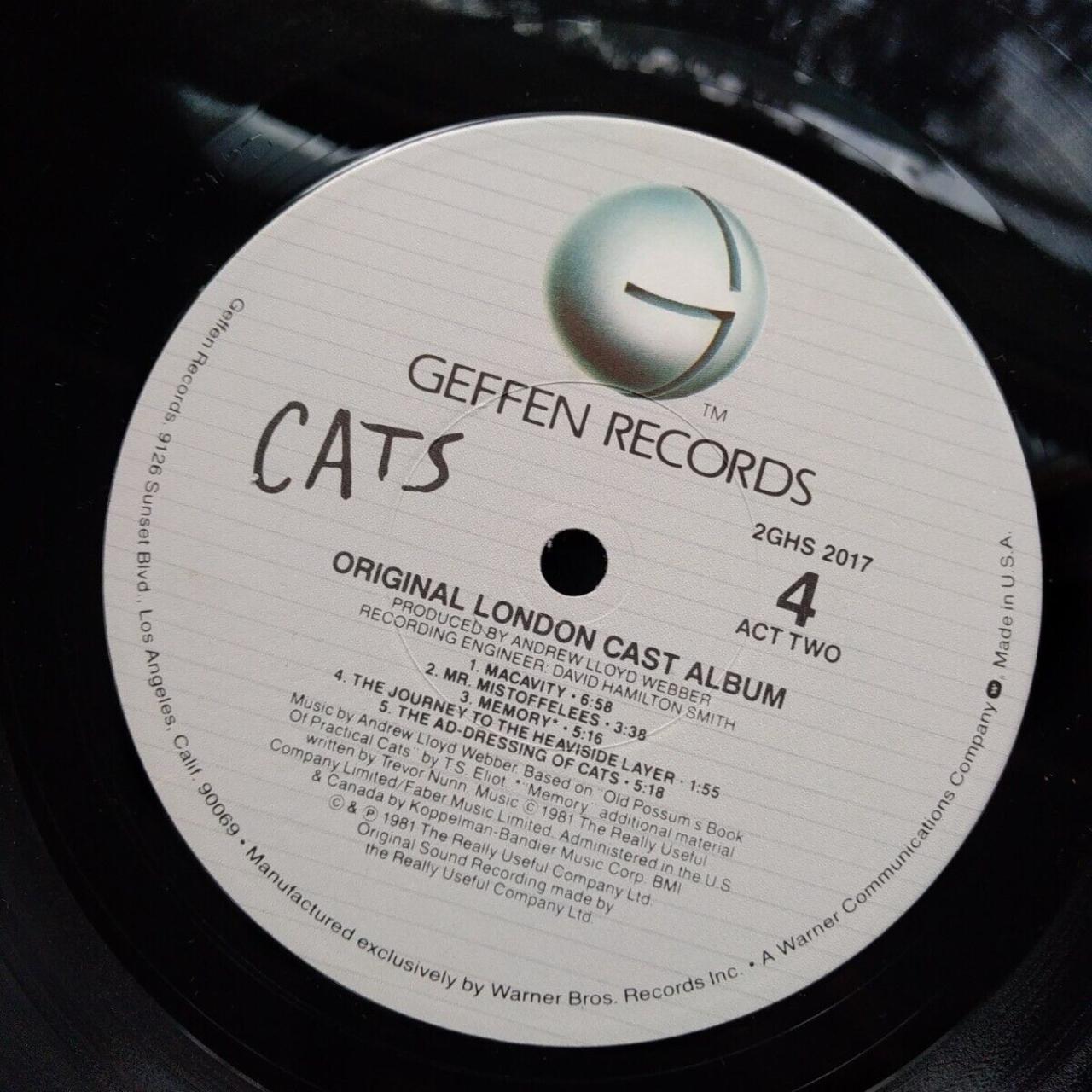 Cats Original London Cast Recording 2x LP 1981 Vinyl... - Depop