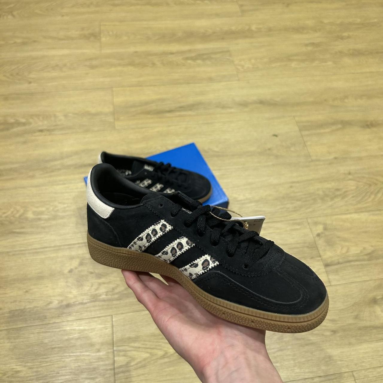Handball spezial black wonder leopard white gum... | Depop
