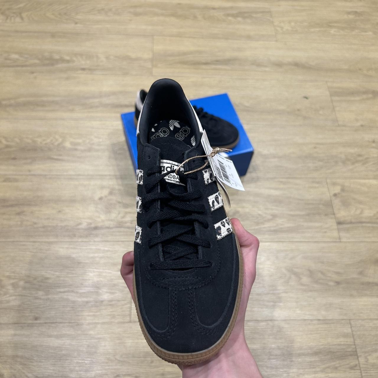 Handball spezial black wonder leopard white gum... | Depop