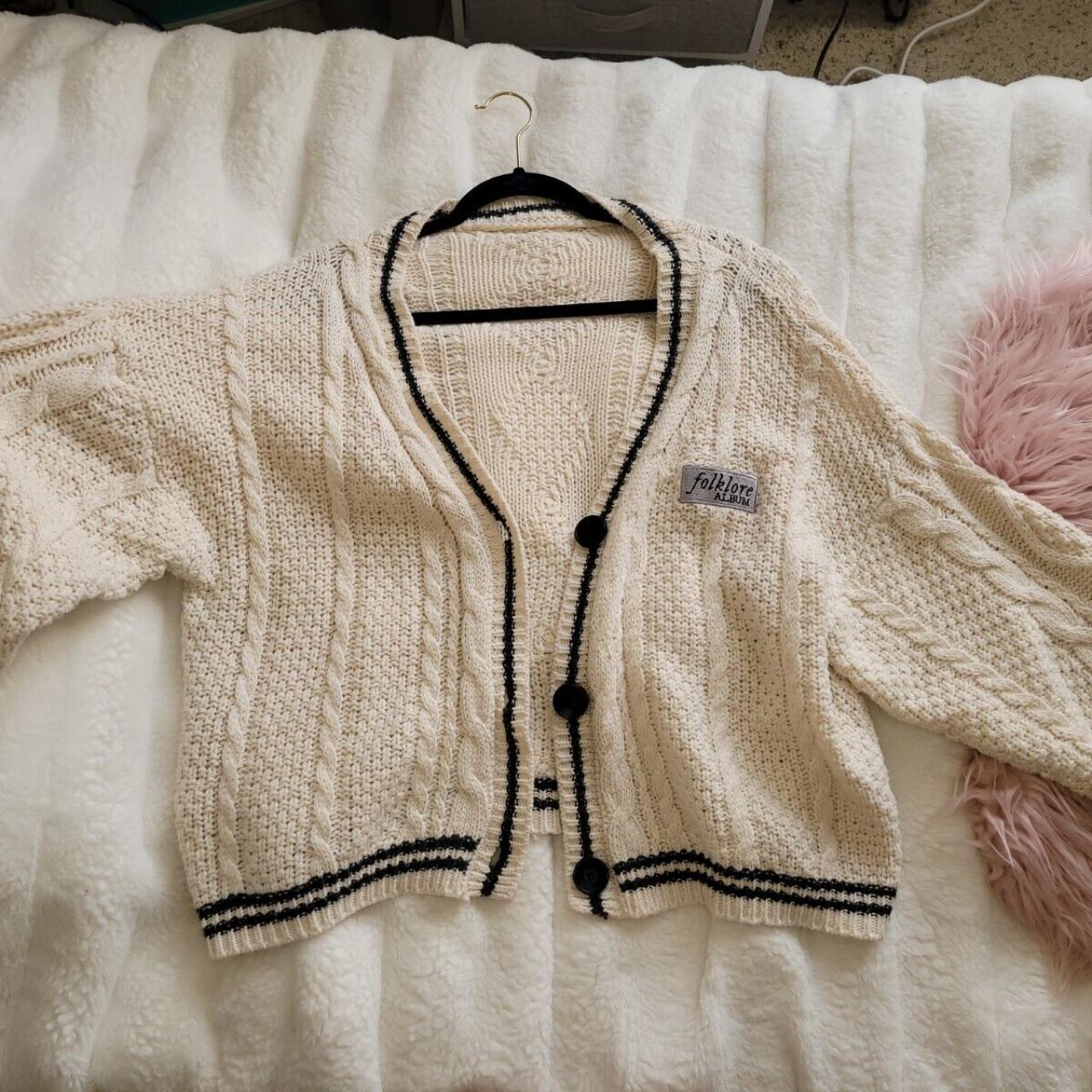 AUTHENTIC TAYLOR SWIFT FOLKLORE CARDIGAN!! Size... - Depop