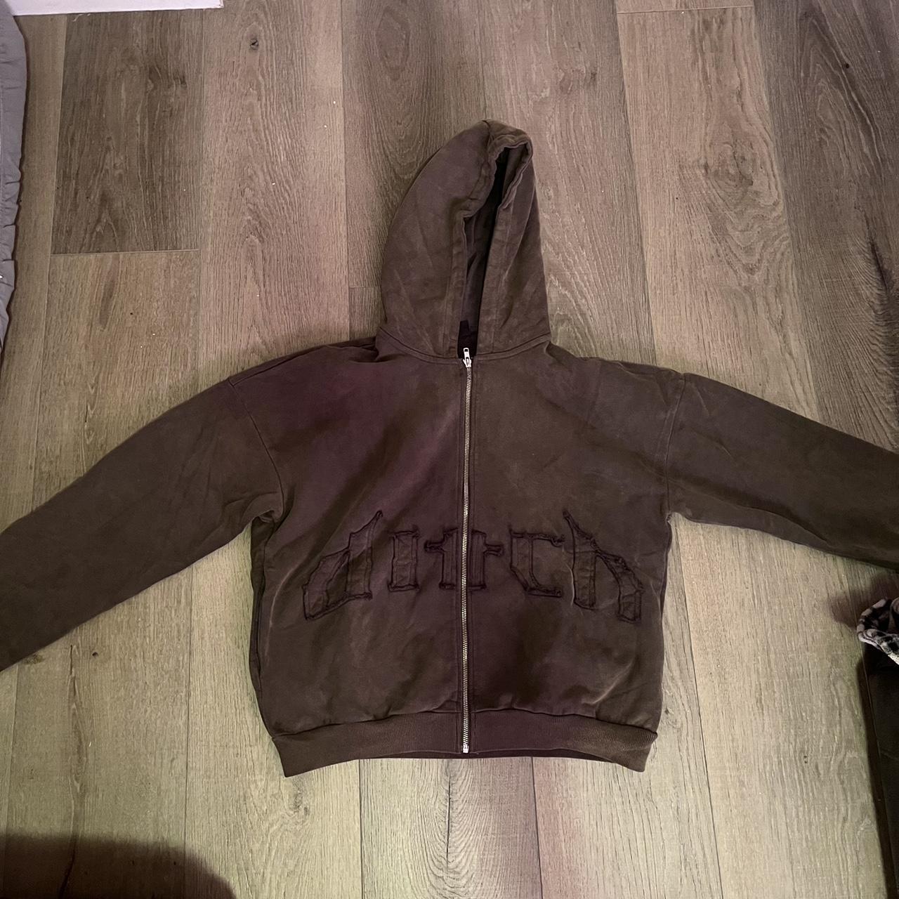 Ditch Arch Logo Zip Up (ASH) - Depop