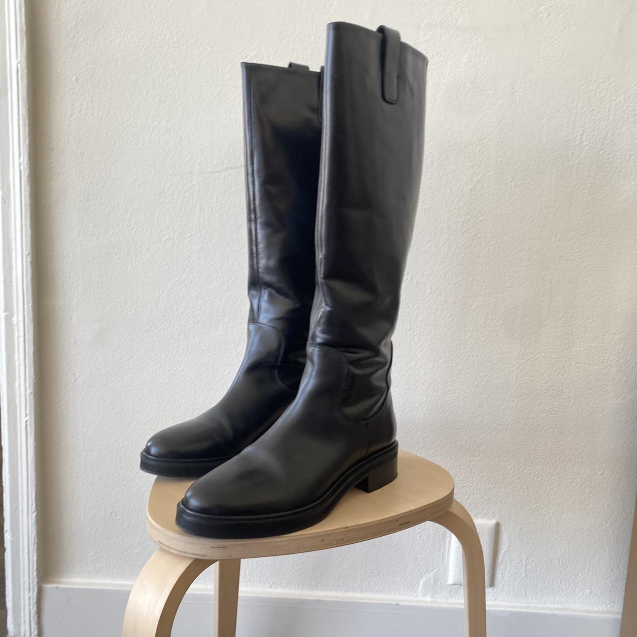 AYEDE BLACK HENRY RIDING BOOTS *tagged AD for... - Depop