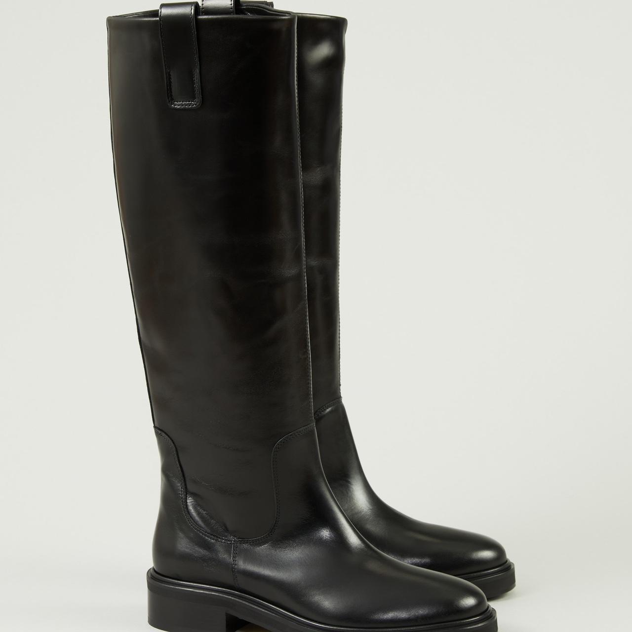 AYEDE BLACK HENRY RIDING BOOTS *tagged AD for... - Depop
