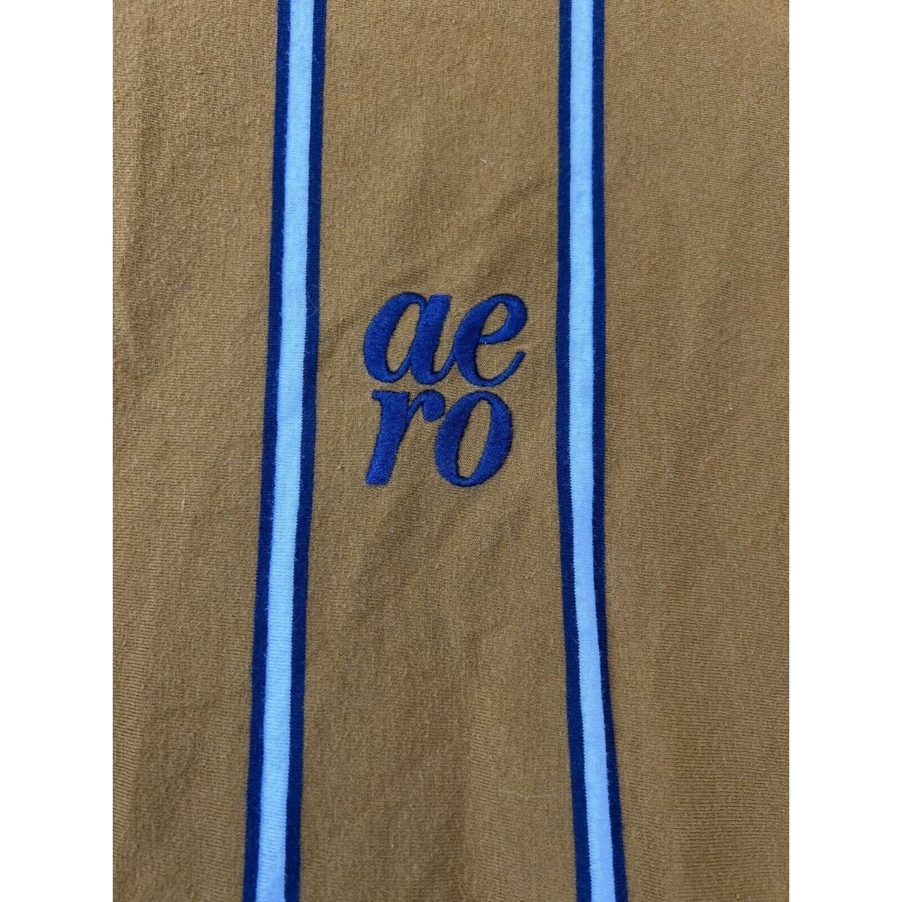 Aeropostale men's t-shirt, orange color, aero logo,... - Depop