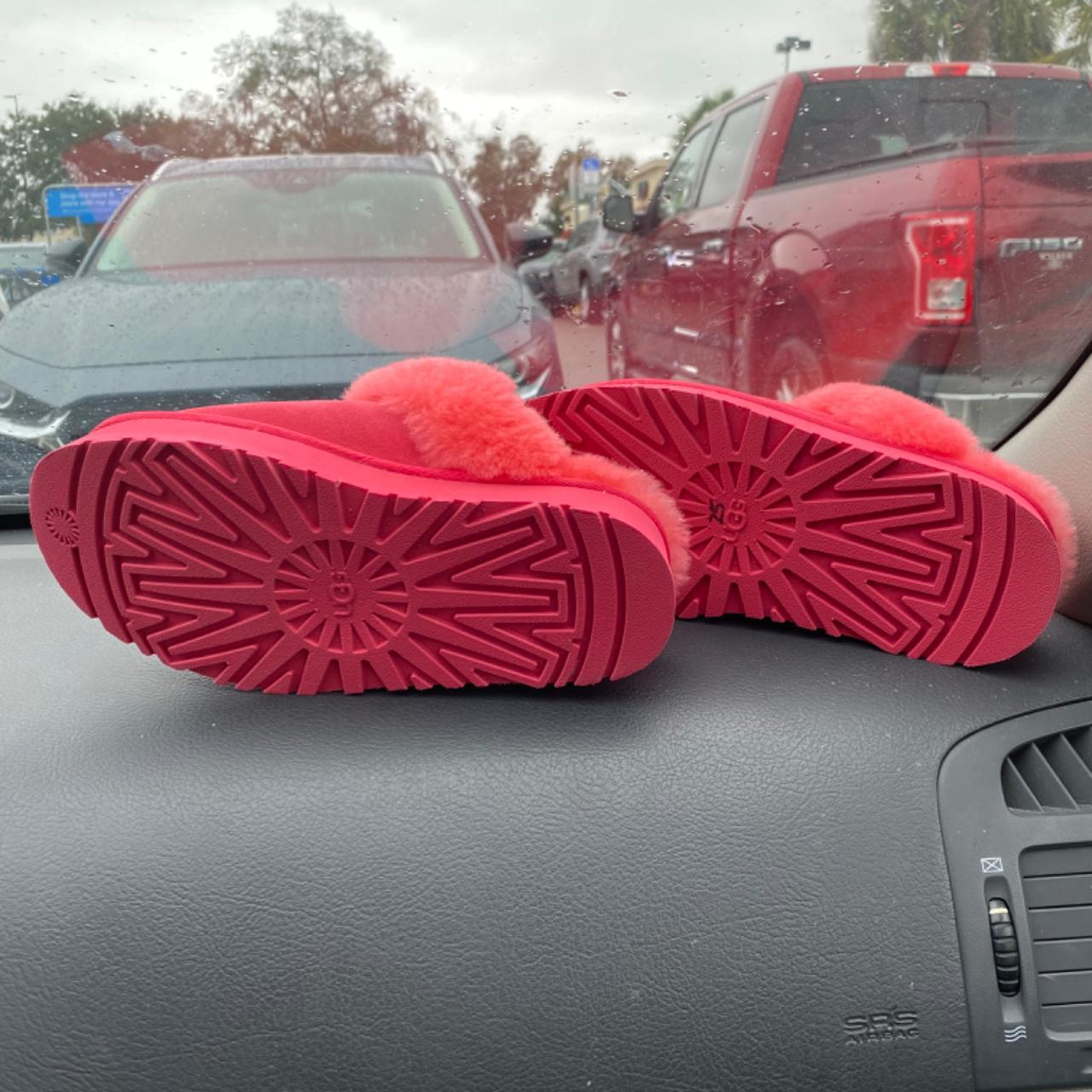 Ugg Disquette Slipper Hot Neon Pink Size 6 But Depop