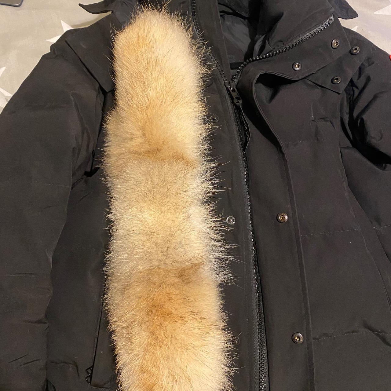 Canda Goose Wyndham parka Size Small Real Fur - Depop