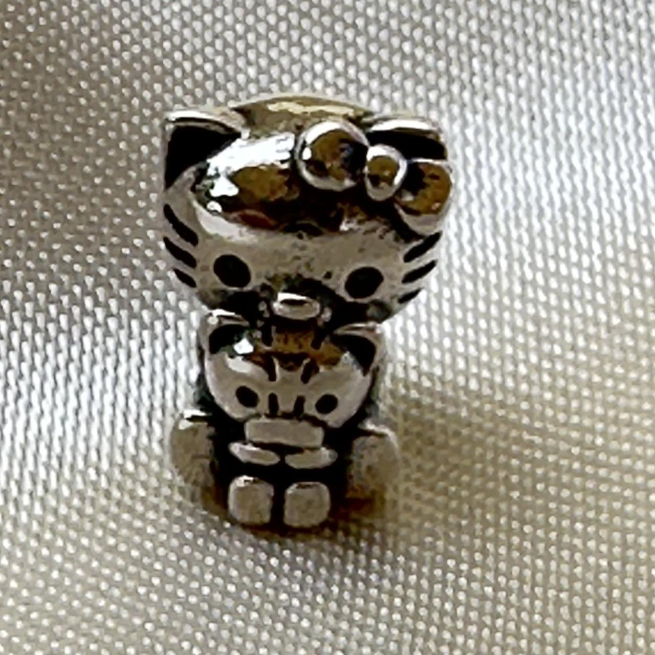 Hello Kitty, Sanrio, silver (925) charm. Will fit... - Depop