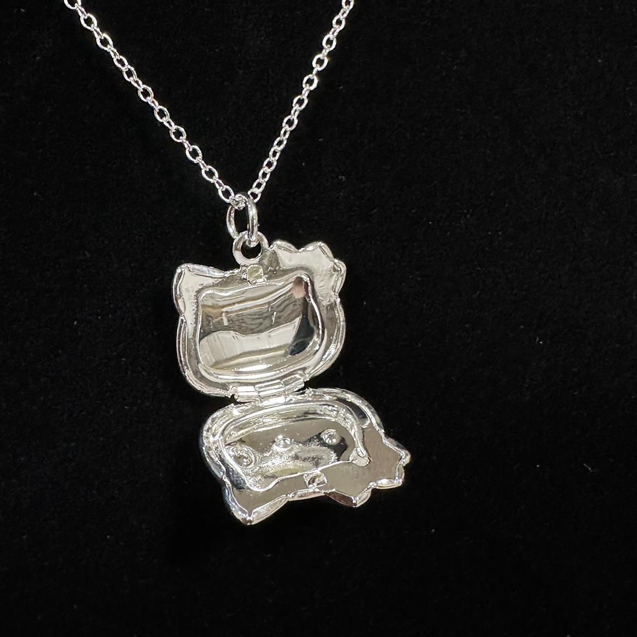 New Hello Kitty locket and necklace. Light weight... - Depop