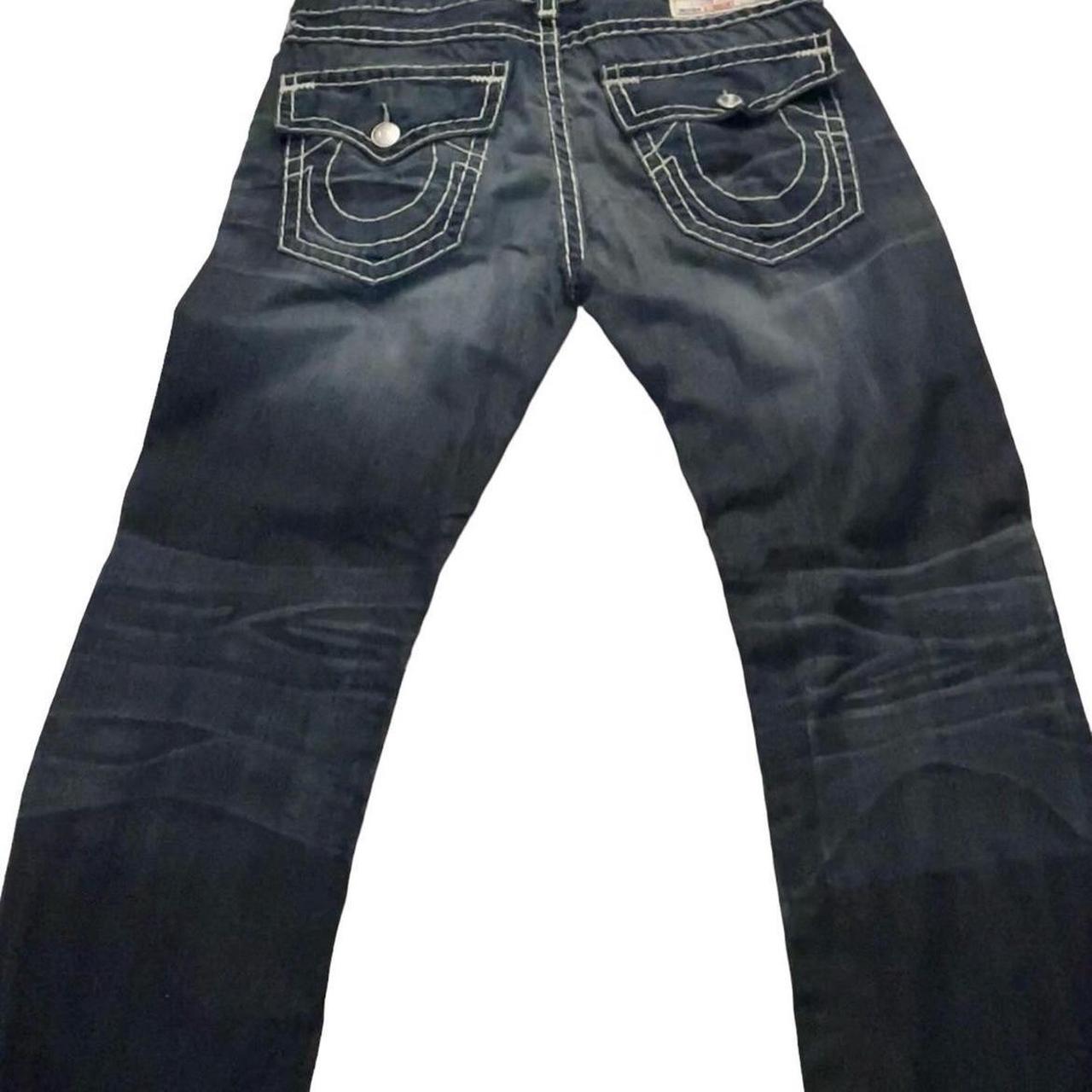 dark blue true religion jeans - Depop