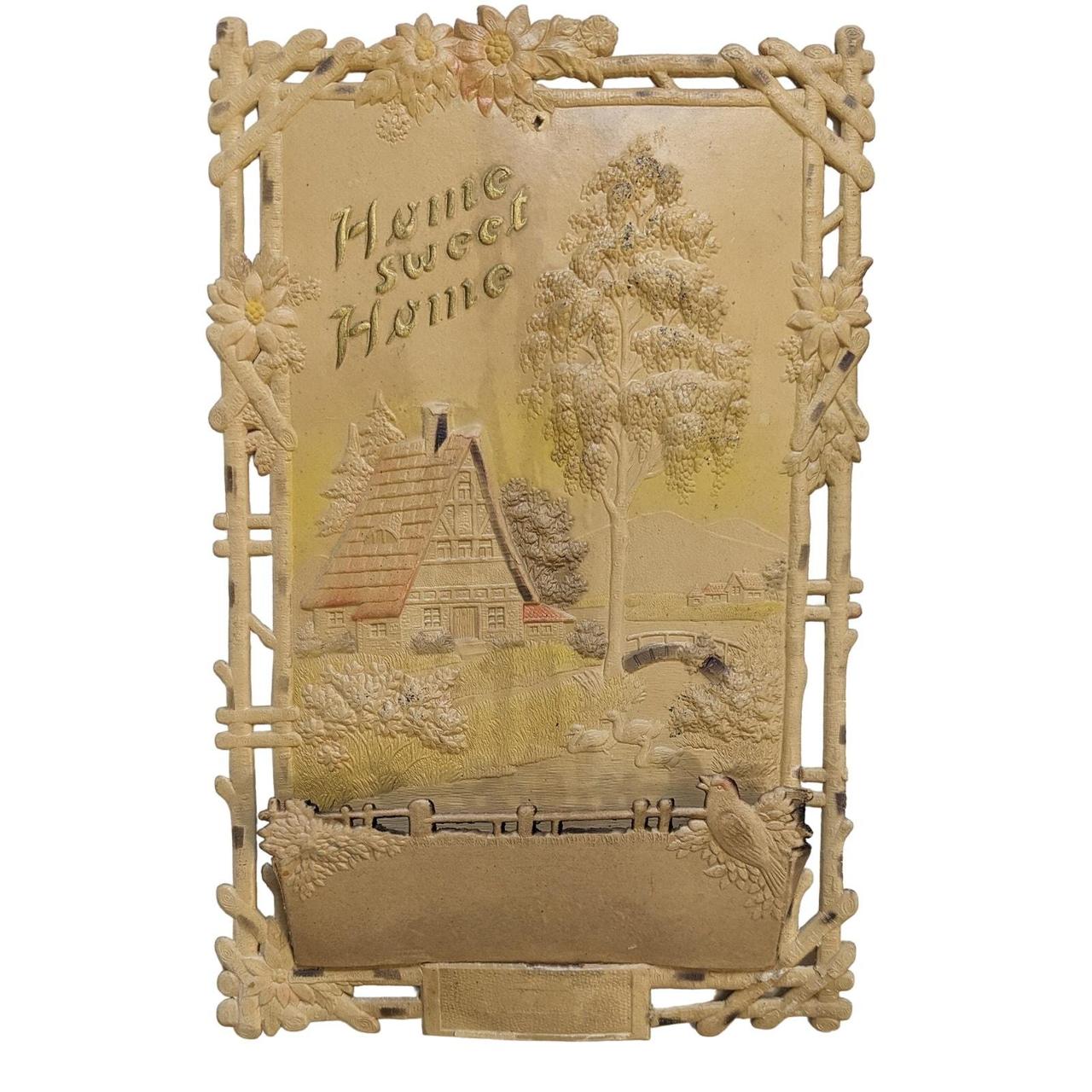 Paper Wall Pocket Home Sweet Home Antique Germany... - Depop